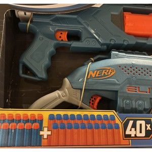 Nerf | Toys | Nib Nerf Elite 2 Double Defense Gun Pack Blasters And ...